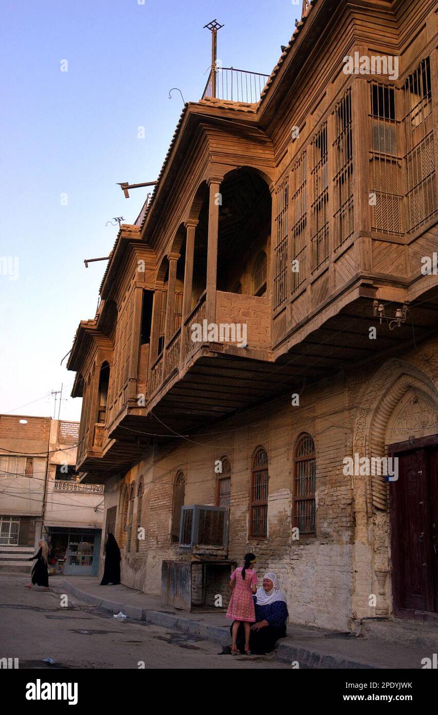 Wooden verandahs in a style over 150-years old, known as a Shna Shel ...