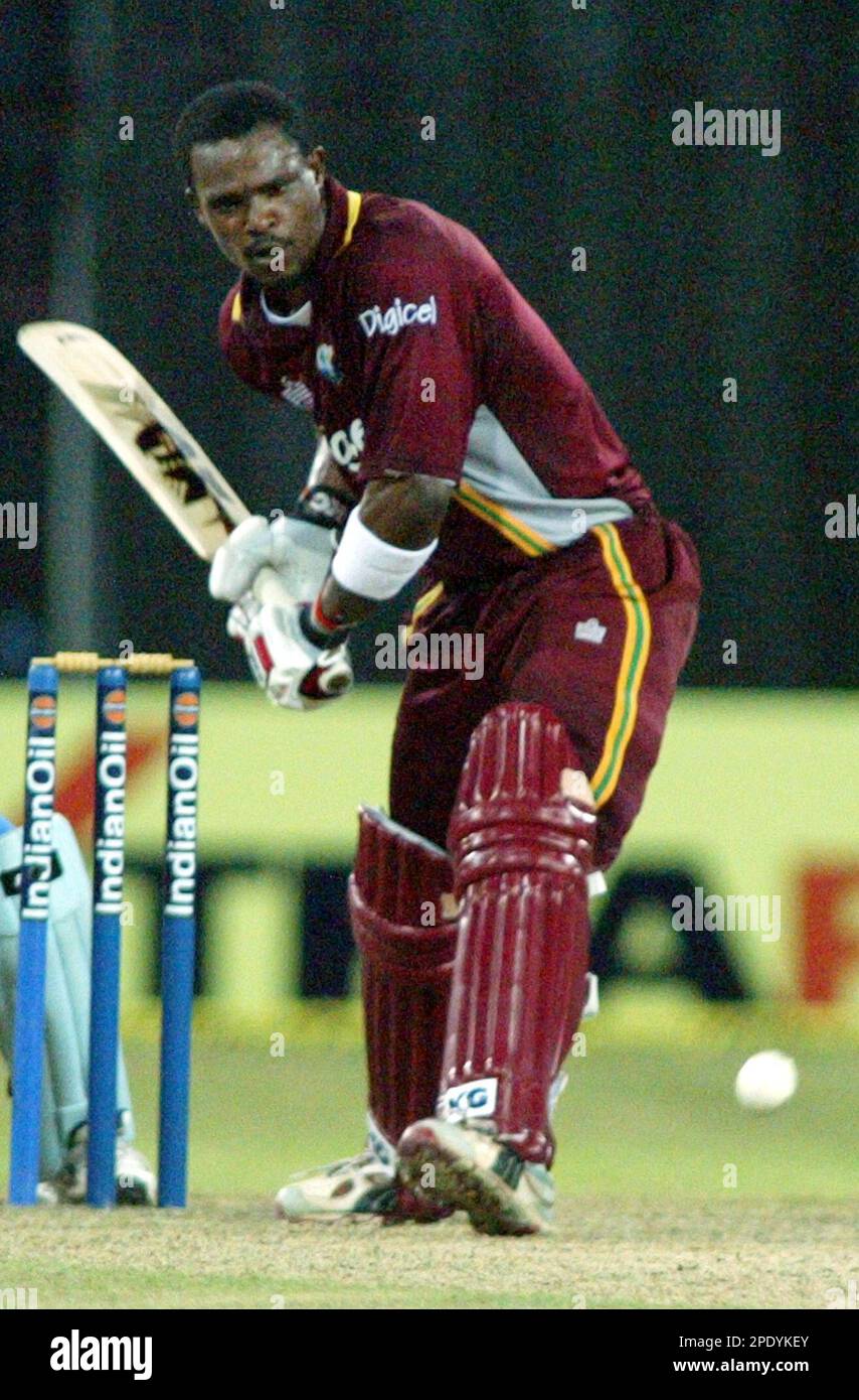West Indies cricketer Runako Morton bats during an one-day ...