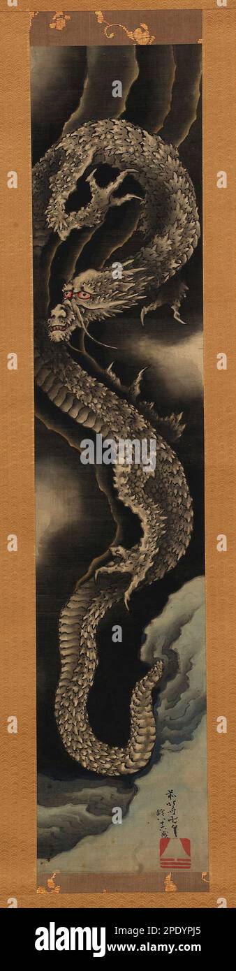 Ascending dragon 1760-1849 by Katsushika Hokusai Stock Photo - Alamy