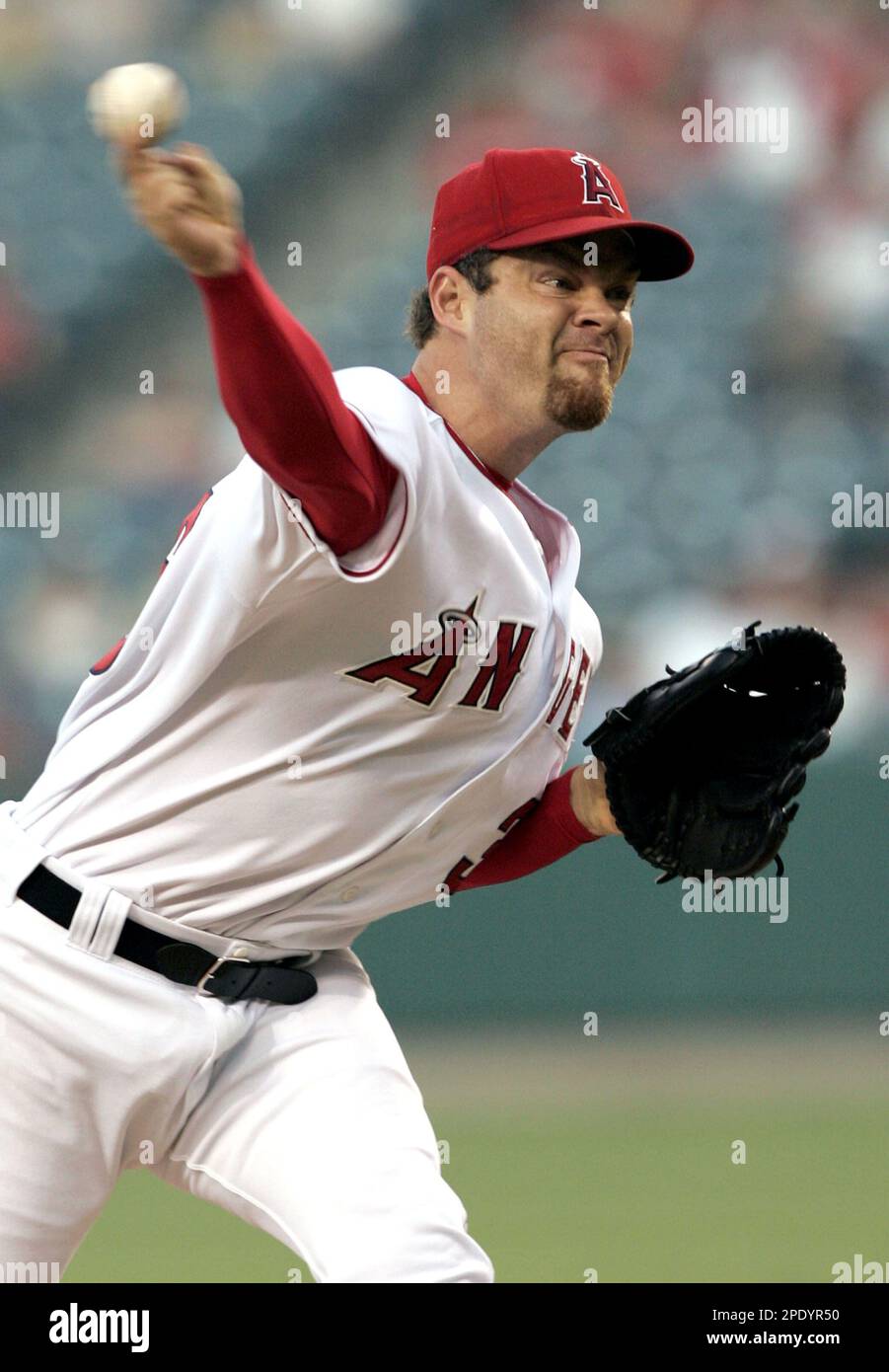 Los Angeles Angels of Anaheim pitcher Paul Byrd works against the Tampa ...