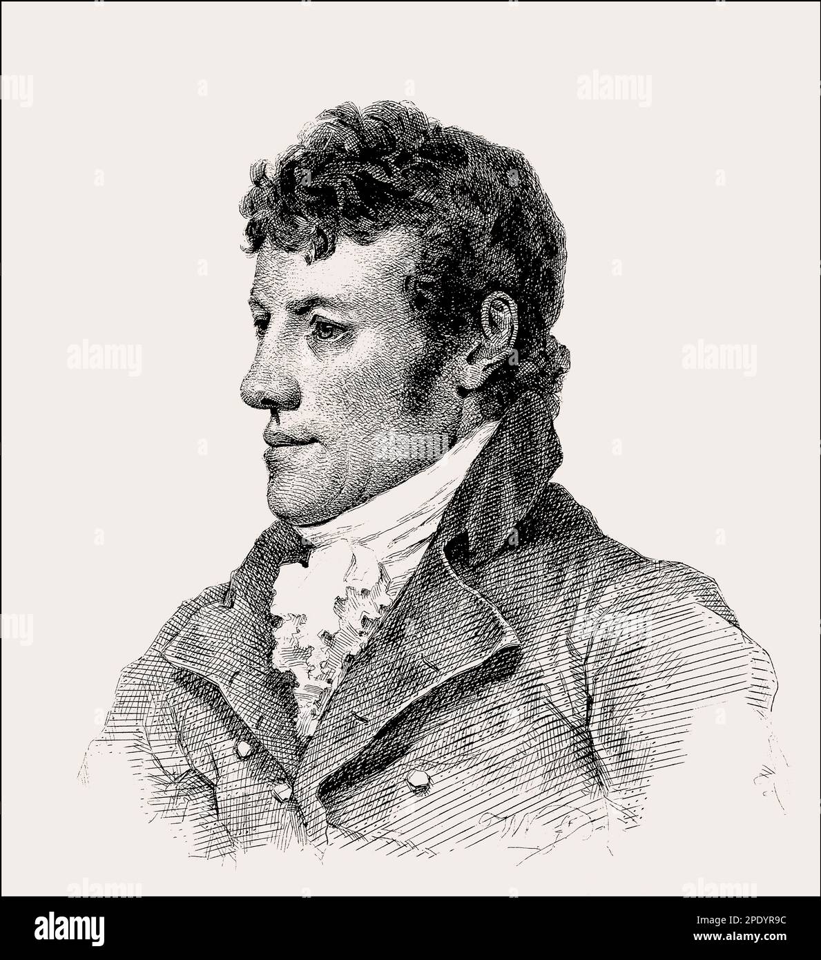 Johann Gaspar Spurzheim, 1776 – 1832, German physician and phrenologist ...