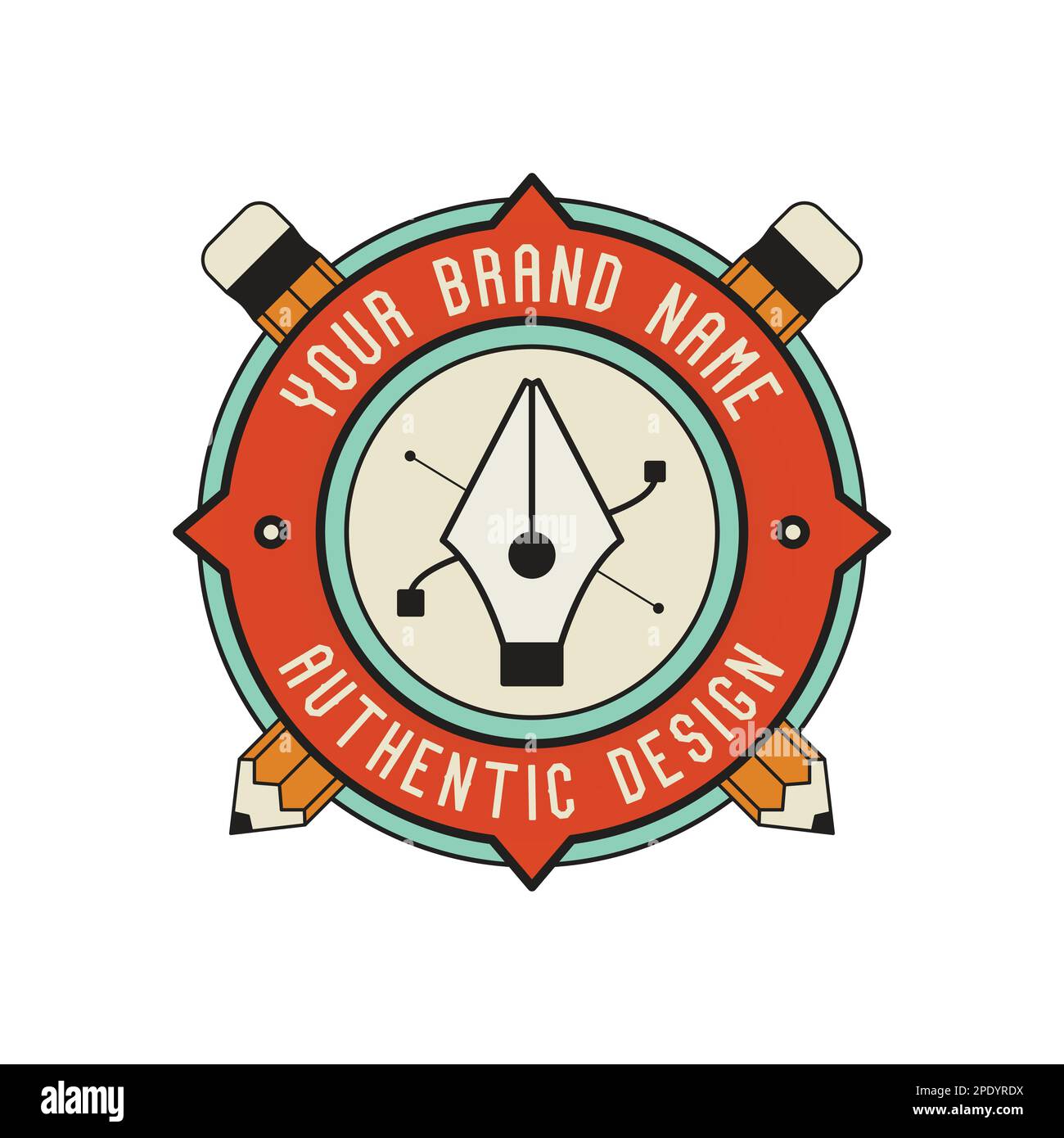 Design studio logo template for creative business. Designers agency ...