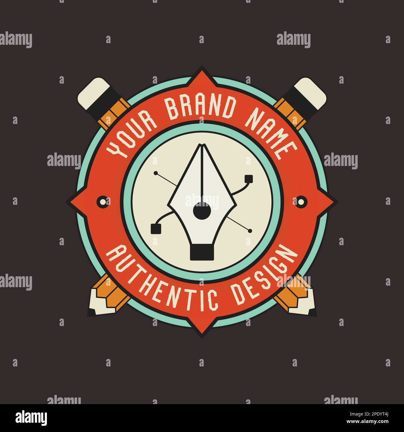 Design studio logo template for creative business. Designers agency ...