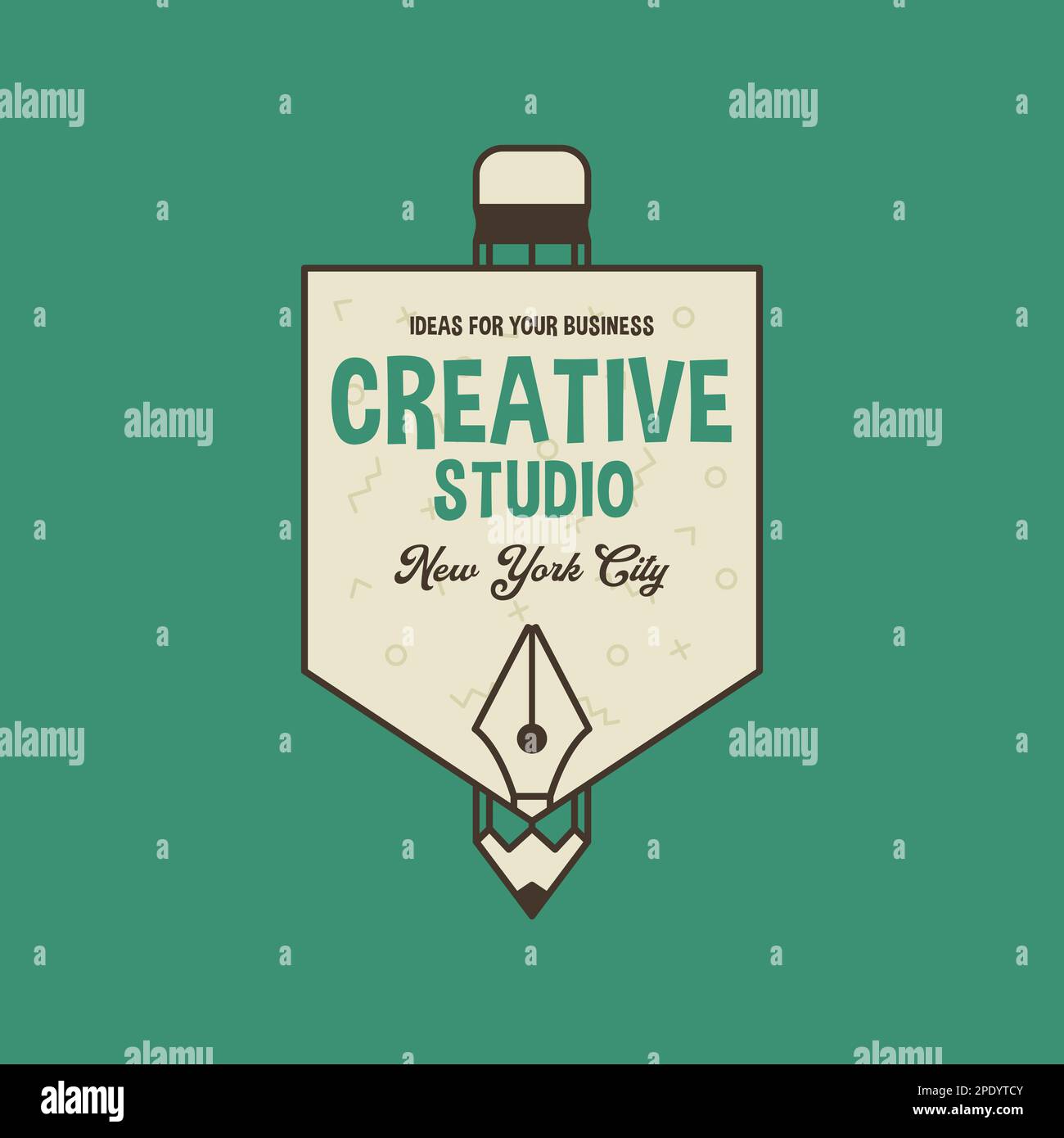 Design studio logo template for creative business. Designers agency ...