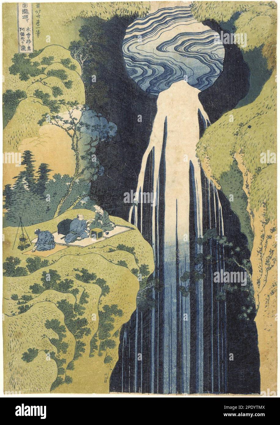 The Amida Waterfall, from Famous Waterfalls in Various Provinces 1833 ...