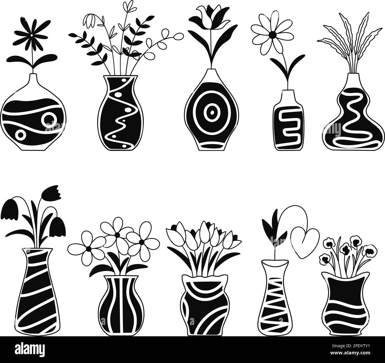 Flower bloom in front Stock Vector Images - Alamy