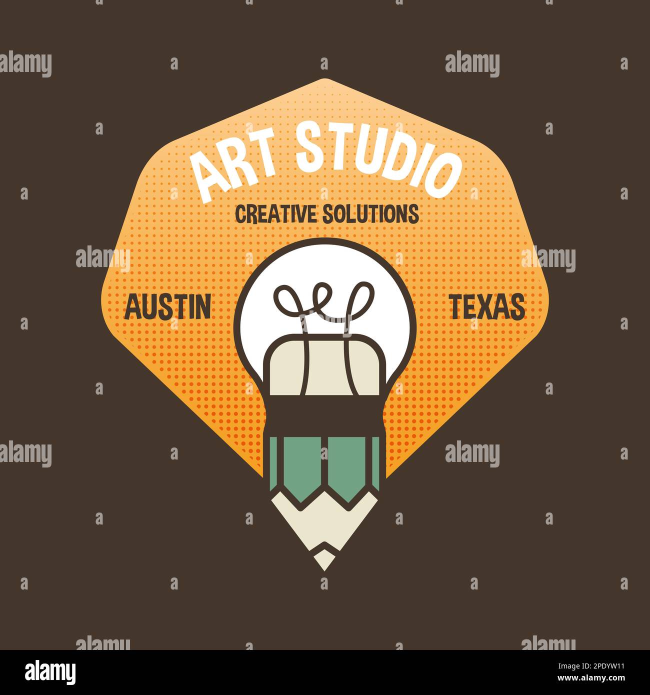 Design studio logo template for creative business. Designers agency ...