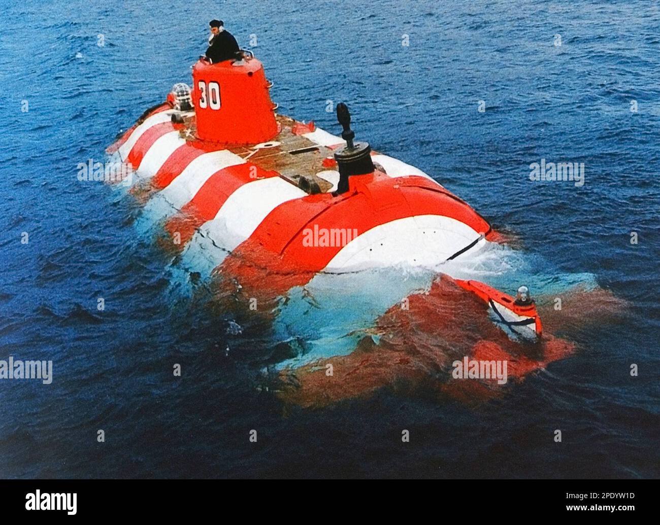 ** FILE ** A poject 1855 Priz naval mini-submarine is seen in this ...