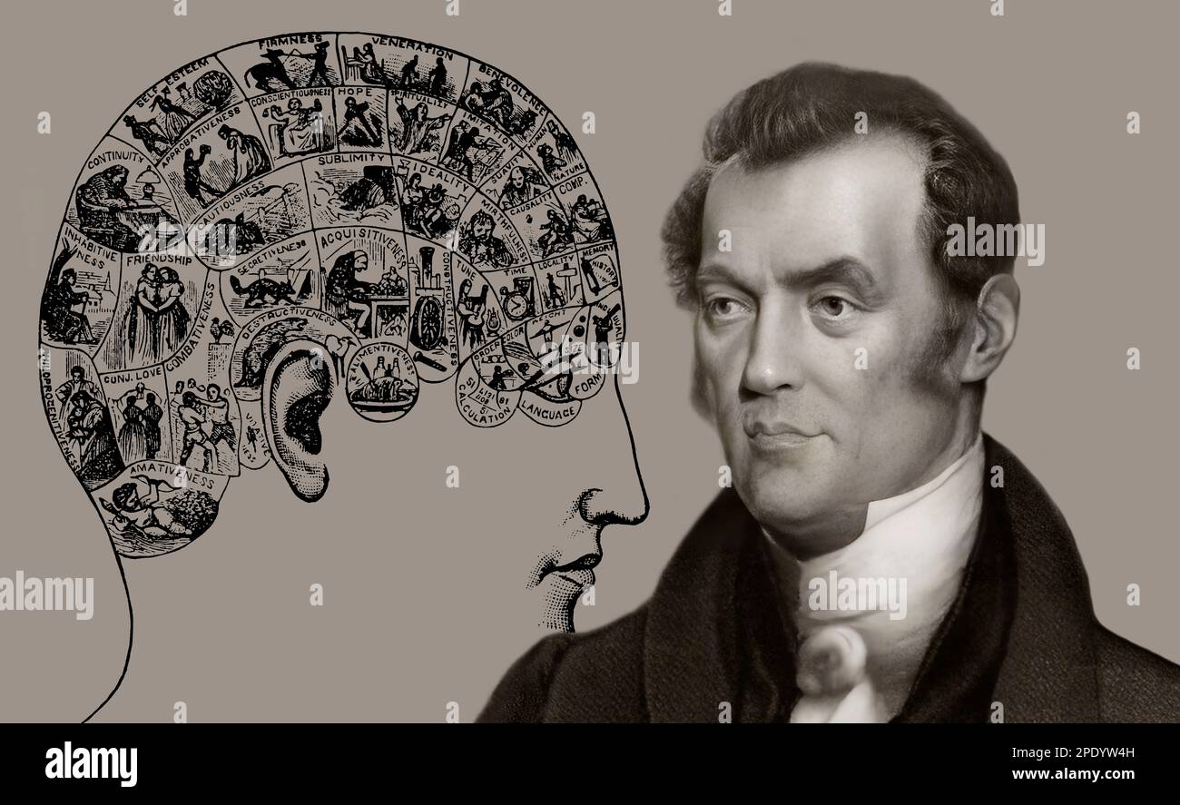 Johann Gaspar Spurzheim, 1776 – 1832, German physician and phrenologist ...