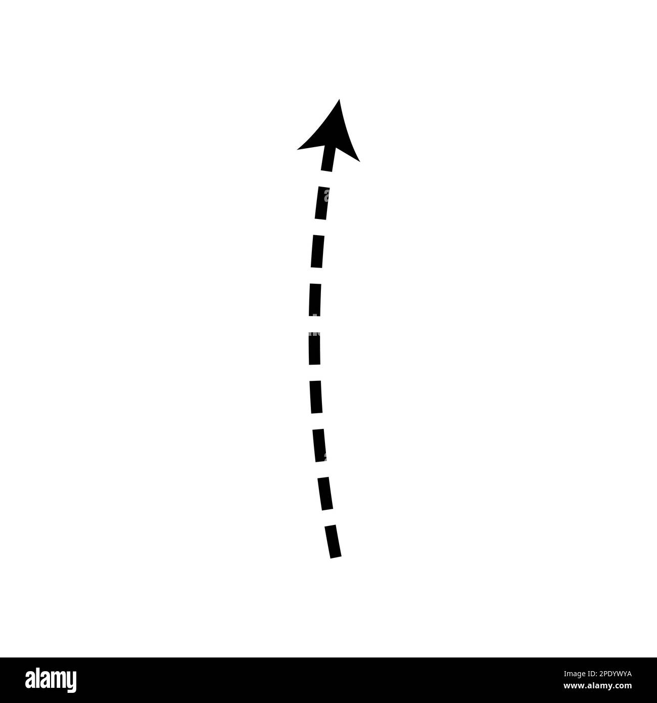 Dashed arrow set. Vector doodle dot line. Thin pointer arrows Stock Vector Image & Art - Alamy