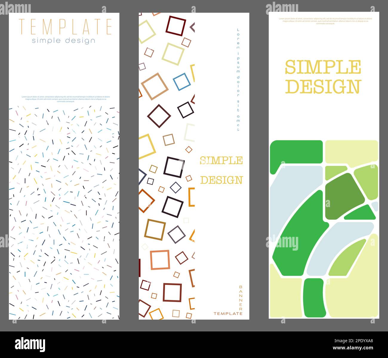 A set of abstract geometric design layouts. The idea for title pages ...
