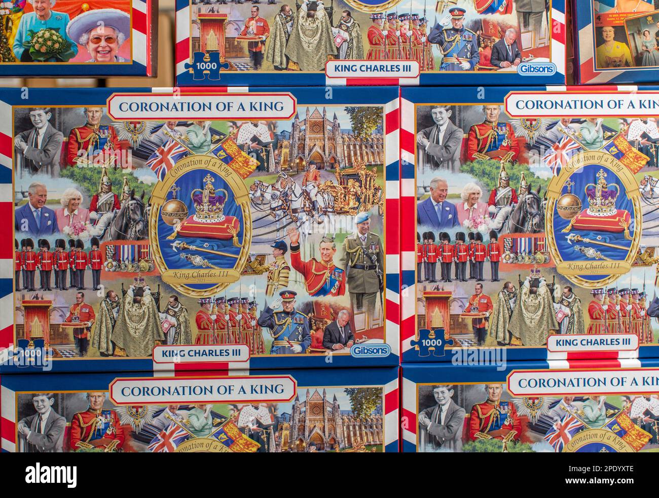 Puzzle celebrating coronation of King Charles III Stock Photo - Alamy