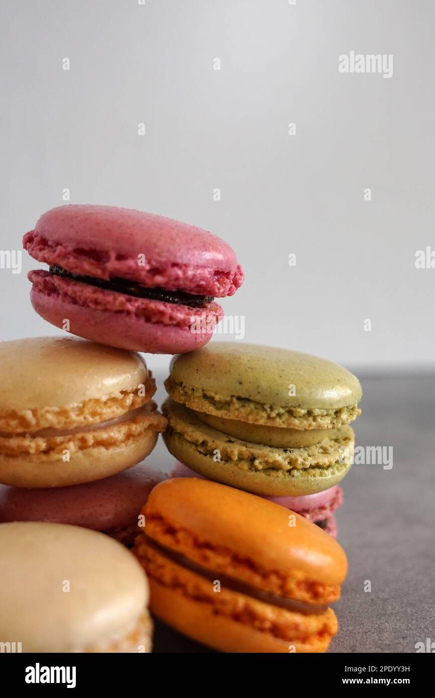 Colorful macarons in pastry hi-res stock photography and images - Alamy