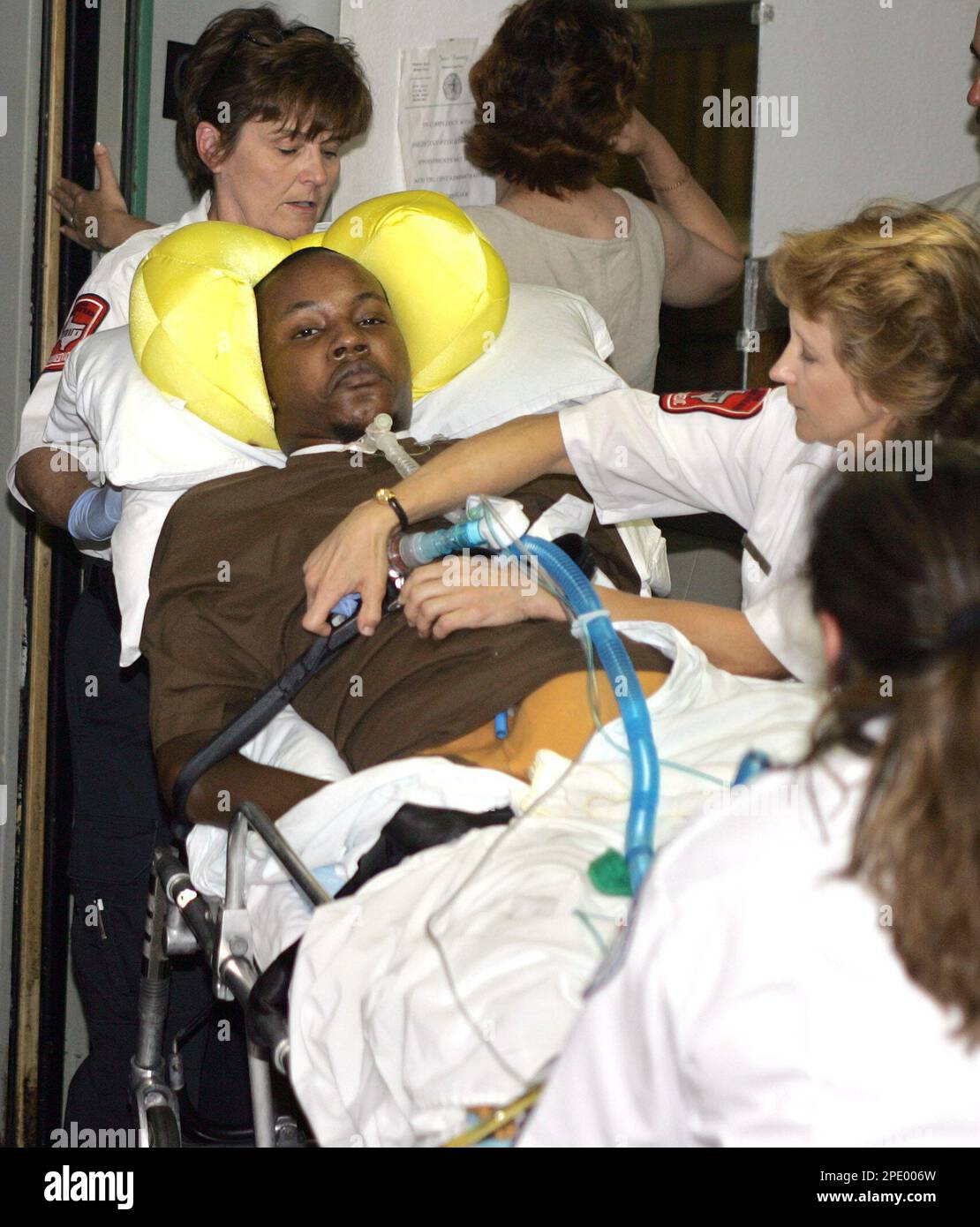 Dennis Scales, who was left a quadriplegic after a Sept. 19, 2004 ...
