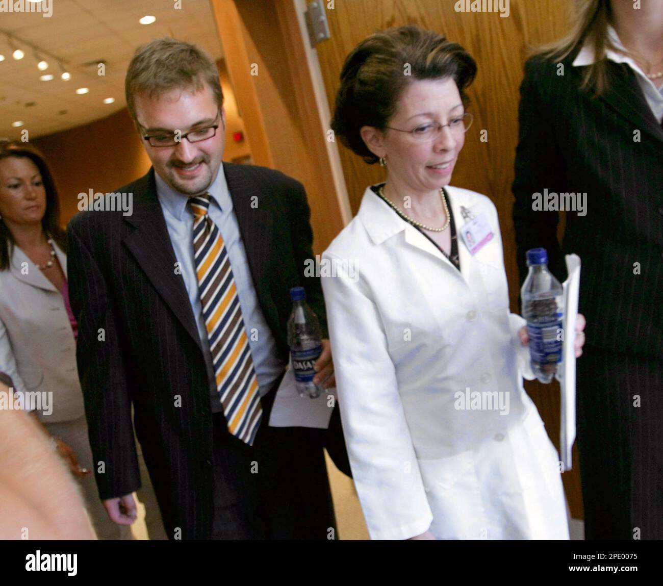 Justin Torres, left, brother-in-law and spokesman for the Torres family ...