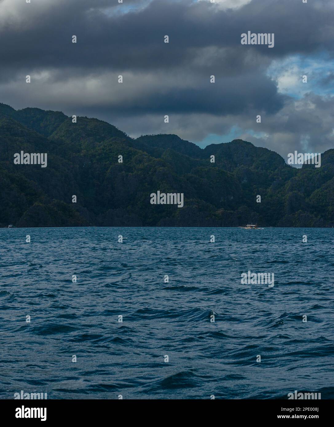 This photo showcases the stunningly rugged coastline of the Philippines ...