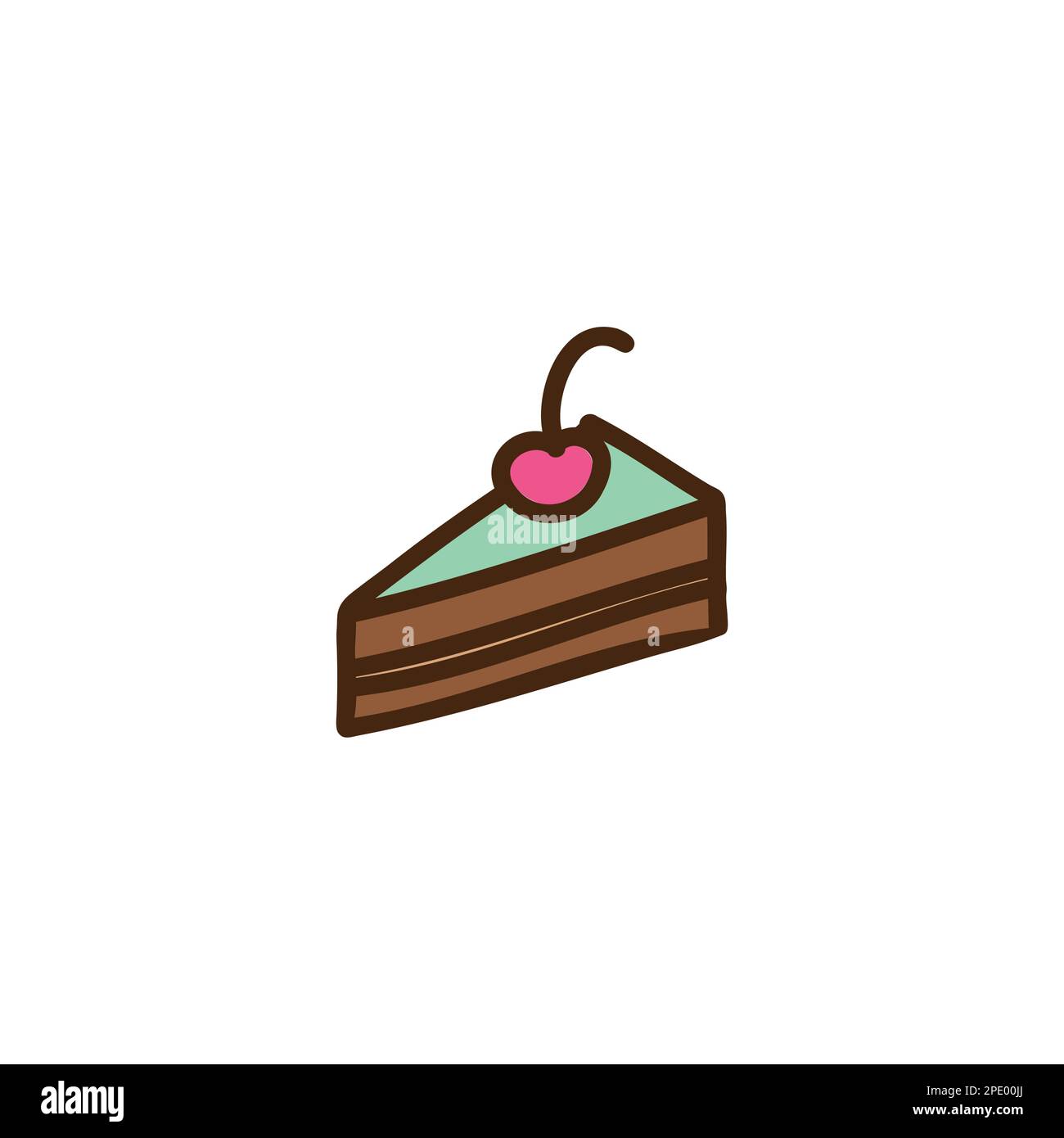 Cocoa cheese cake Stock Vector Images - Alamy