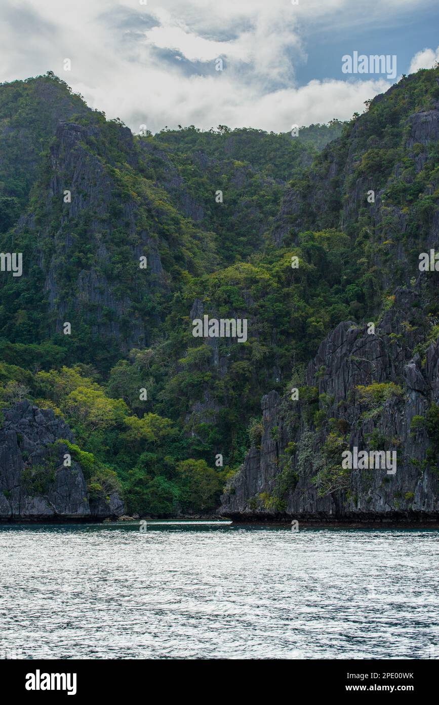 This photo showcases the stunningly rugged coastline of the Philippines ...