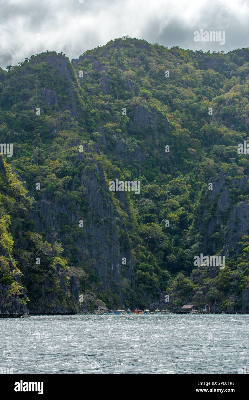 This photo showcases the stunningly rugged coastline of the Philippines ...