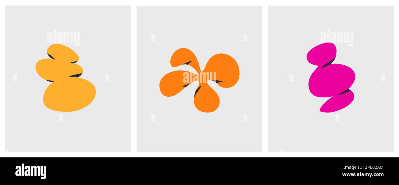 Hand drawn vector abstract simple contemporary set of creative ...