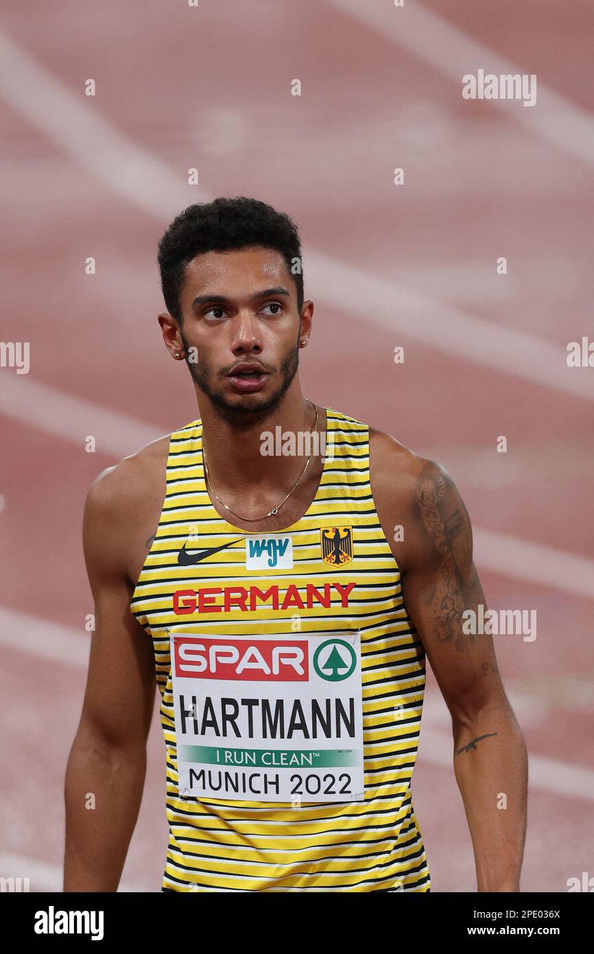 Joshua HARTMANN after the 200m Semi Final at the European Athletics ...