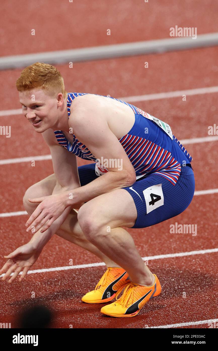 Charles DOBSON after the 200m Semi Final at the European Athletics ...