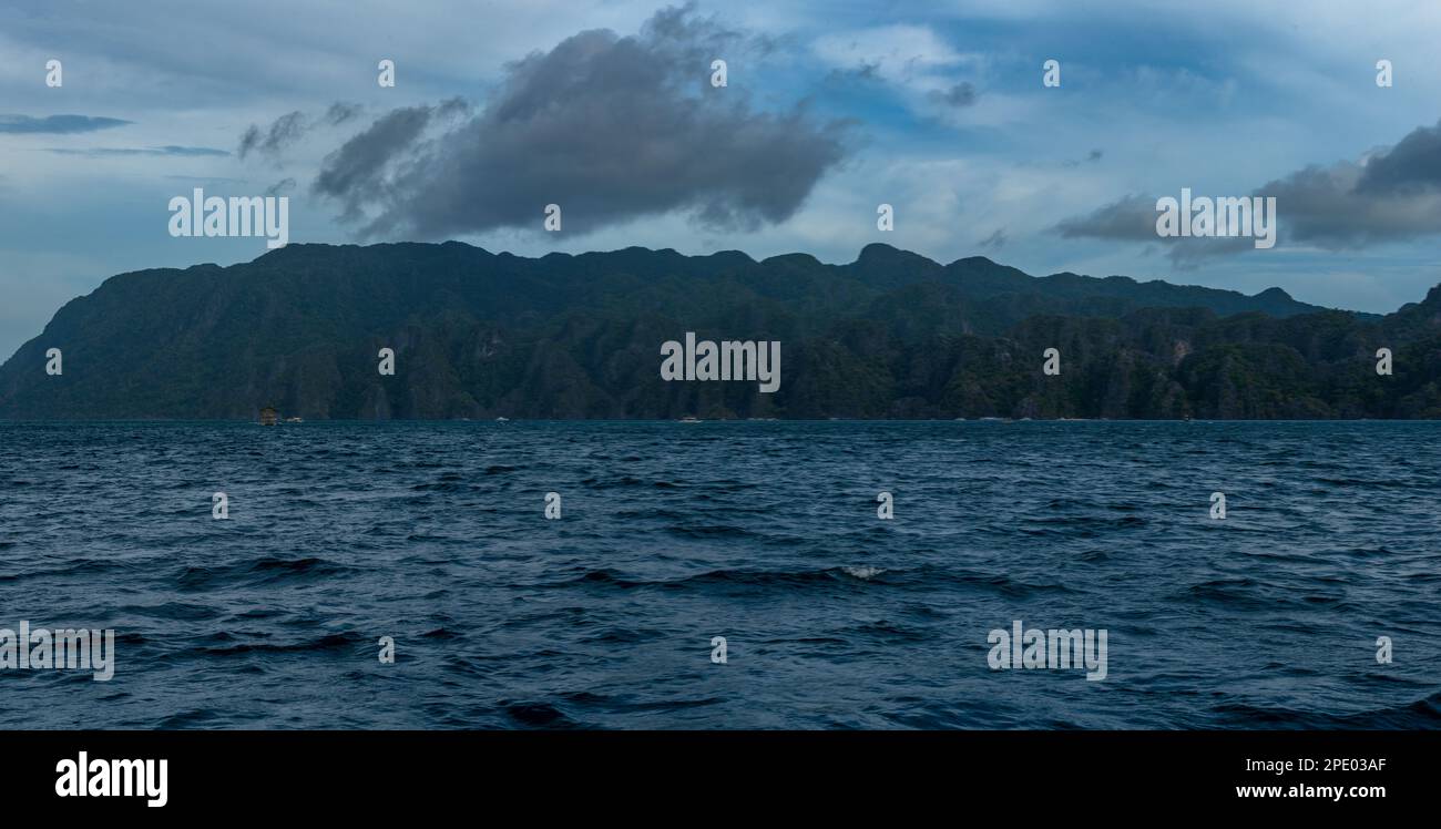 This photo showcases the stunningly rugged coastline of the Philippines ...