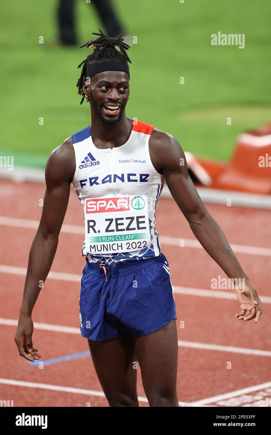 Ryan ZEZE after the 200m Semi Final at the European Athletics ...