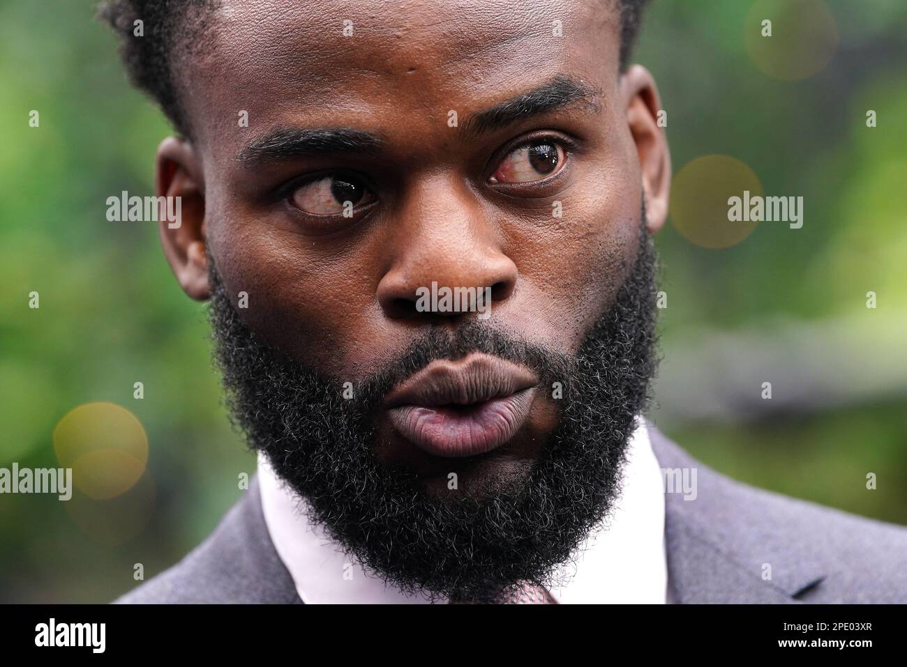 Boxer Joshua Buatsi during a press conference at BoxPark Croydon ...