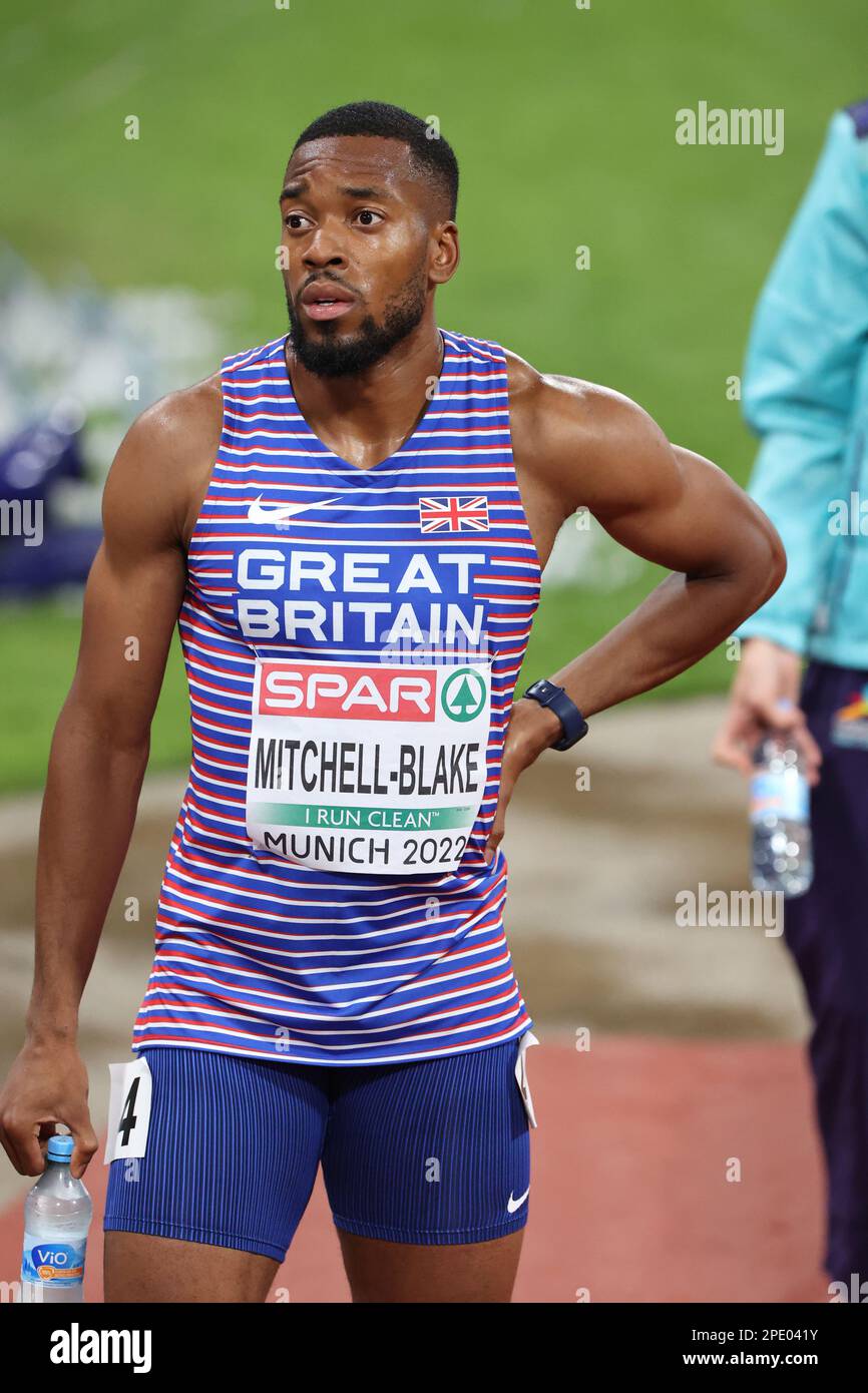 Nethaneel MITCHELL-BLAKE after the 200m Semi Final at the European ...