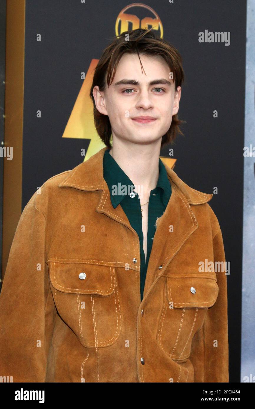 LOS ANGELES - MAR 14: Jaeden Martel at the Shazam! Fury Of The Gods Los ...
