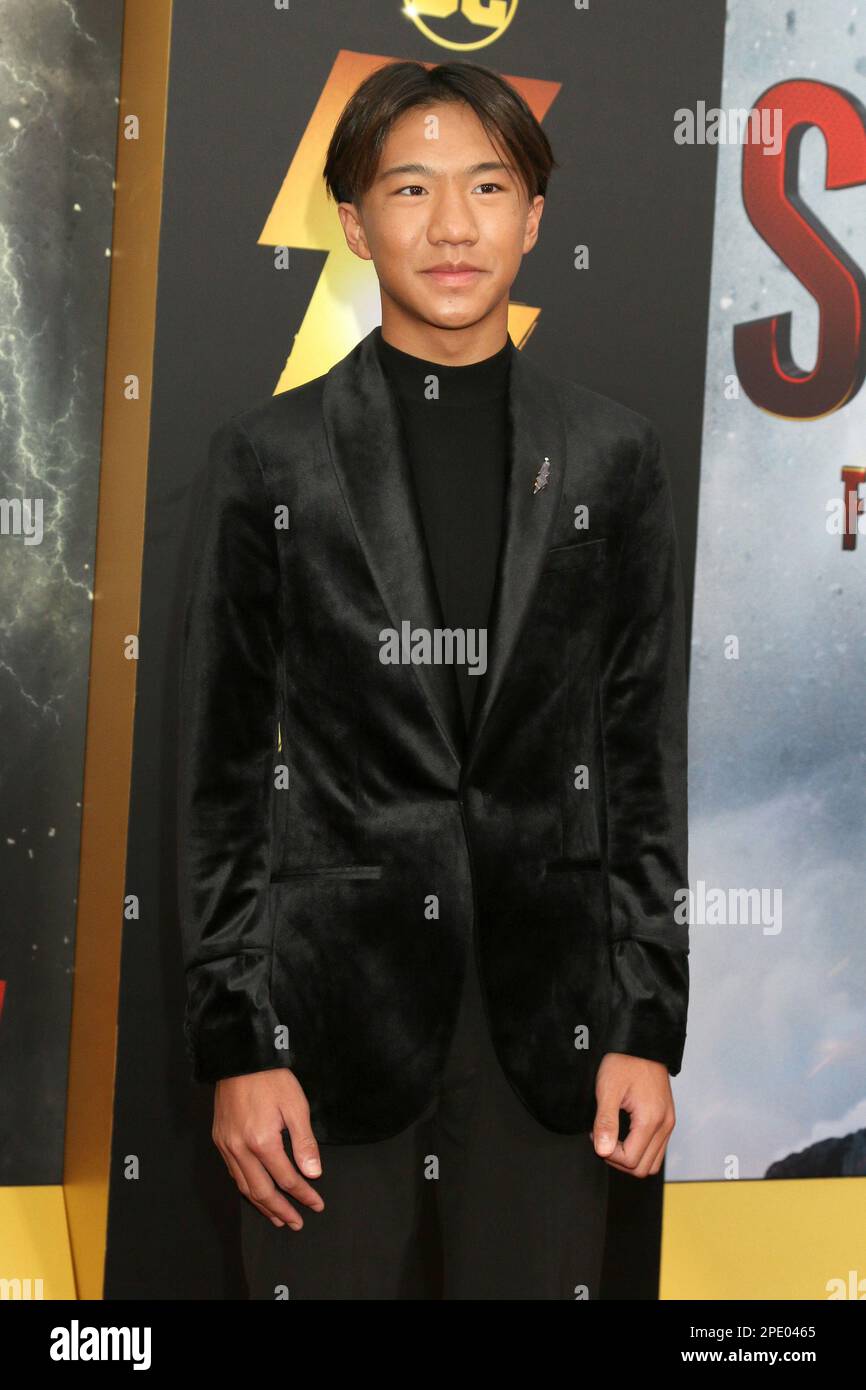 LOS ANGELES - MAR 14: Ian Chen at the Shazam! Fury Of The Gods Los ...