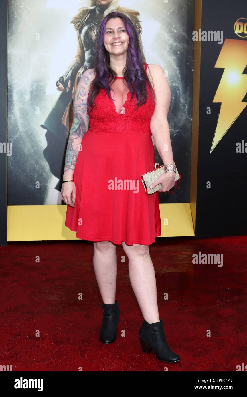 LOS ANGELES - MAR 14: Tessa Smith at the Shazam! Fury Of The Gods Los ...