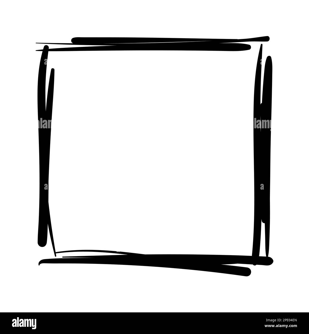 Hand drawn frames. Handdrawn square frame. Vector borders grunge ... Hand drawn frames. Handdrawn square frame. Vector borders grunge ...