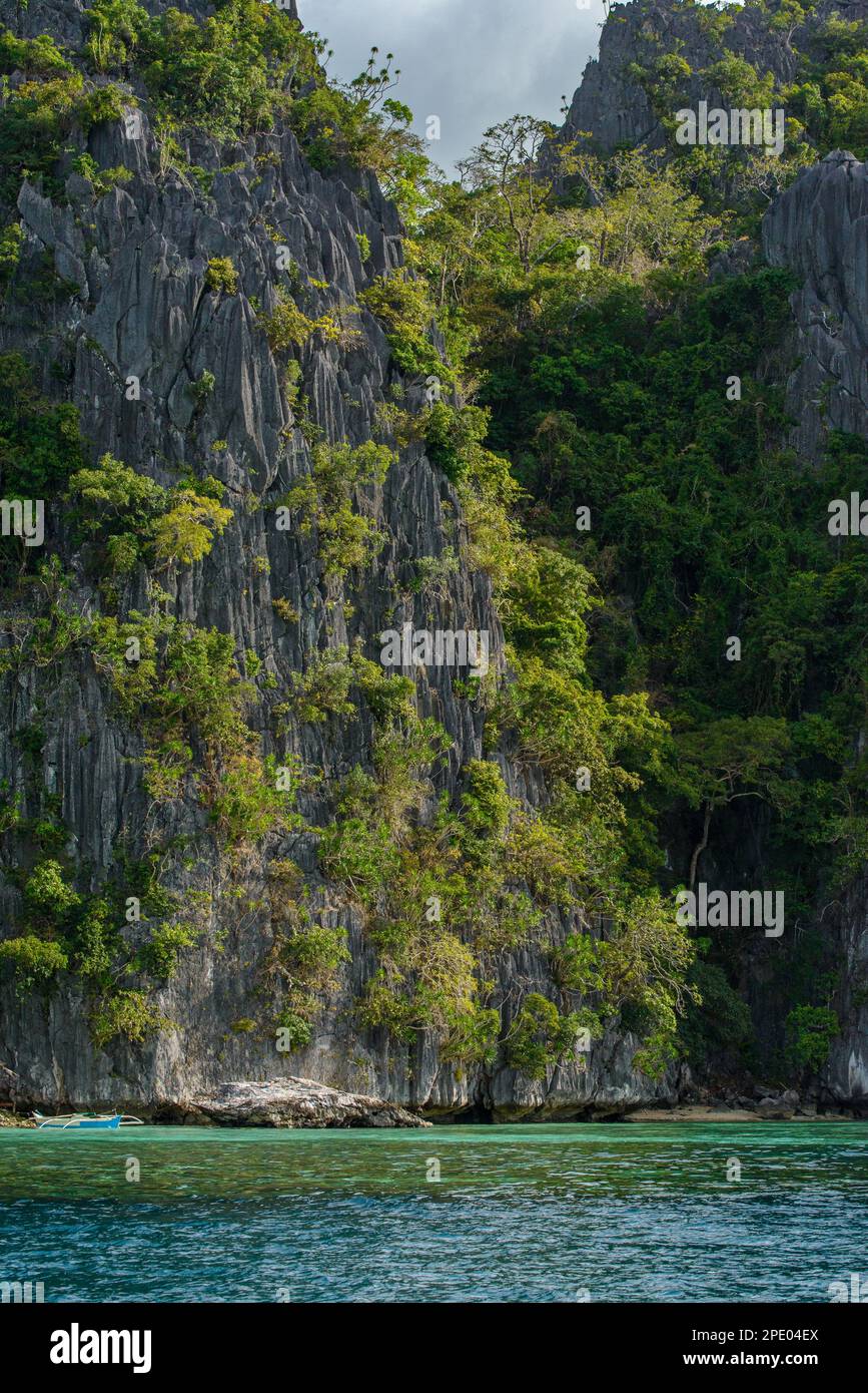 This photo showcases the stunningly rugged coastline of the Philippines ...