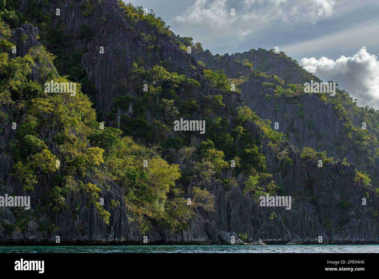 This photo showcases the stunningly rugged coastline of the Philippines ...