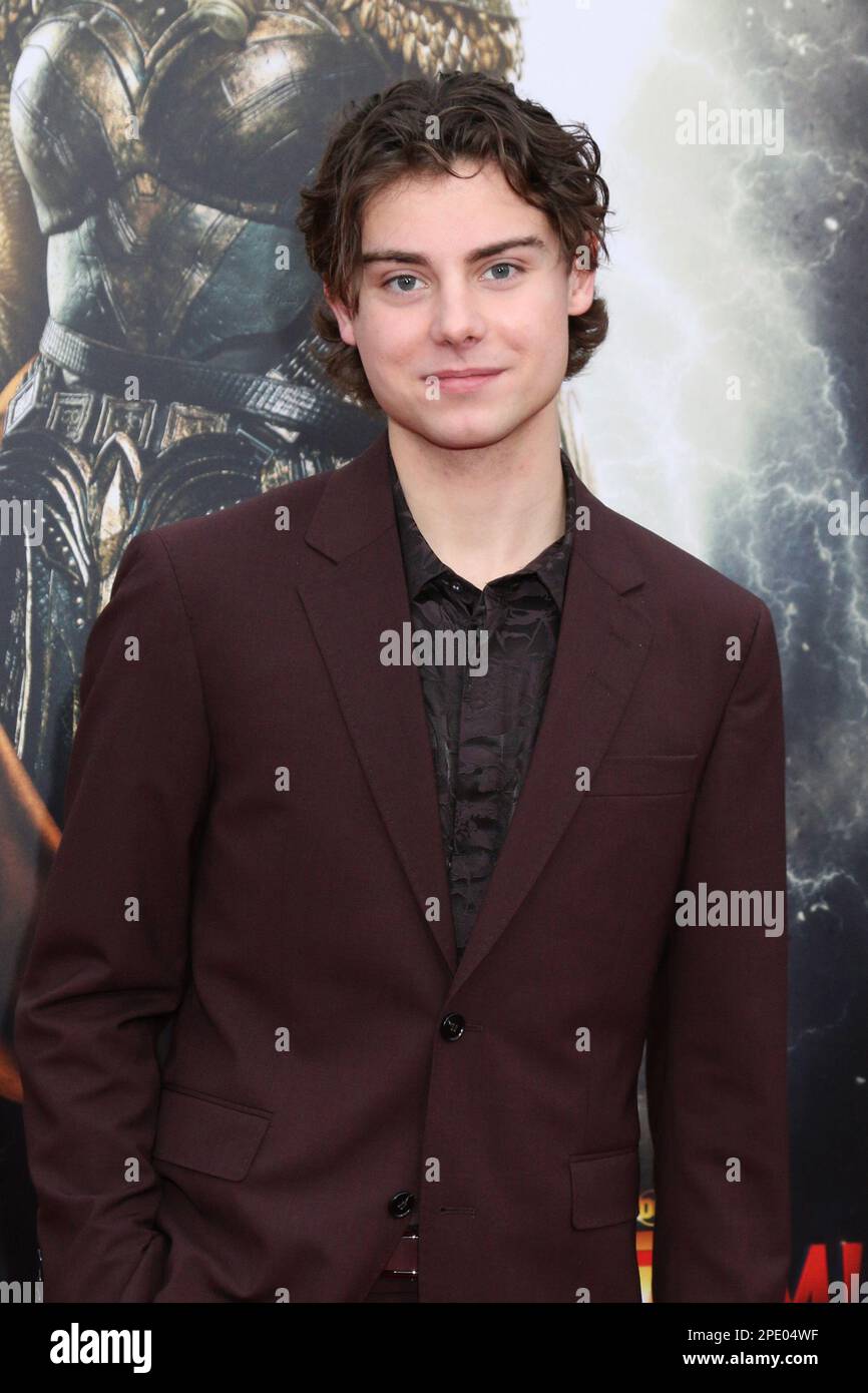 LOS ANGELES - MAR 14: Carson MacCormac at the Shazam! Fury Of The Gods ...