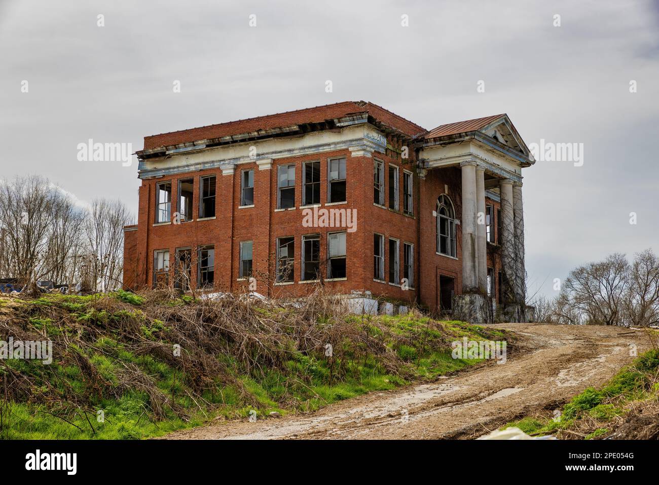 Lodi, Virginia, USA - March 1, 2023: Liberty Hall School seen from a ...