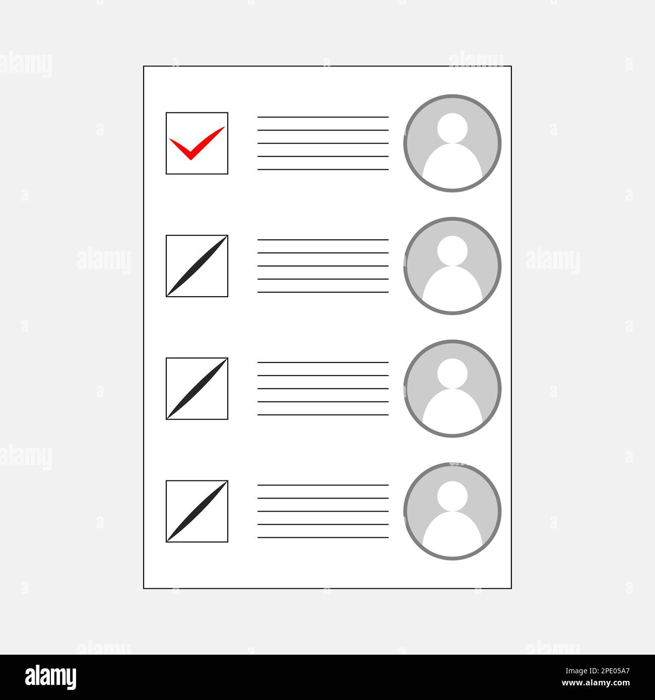 Electoral registration form Stock Vector Images - Alamy