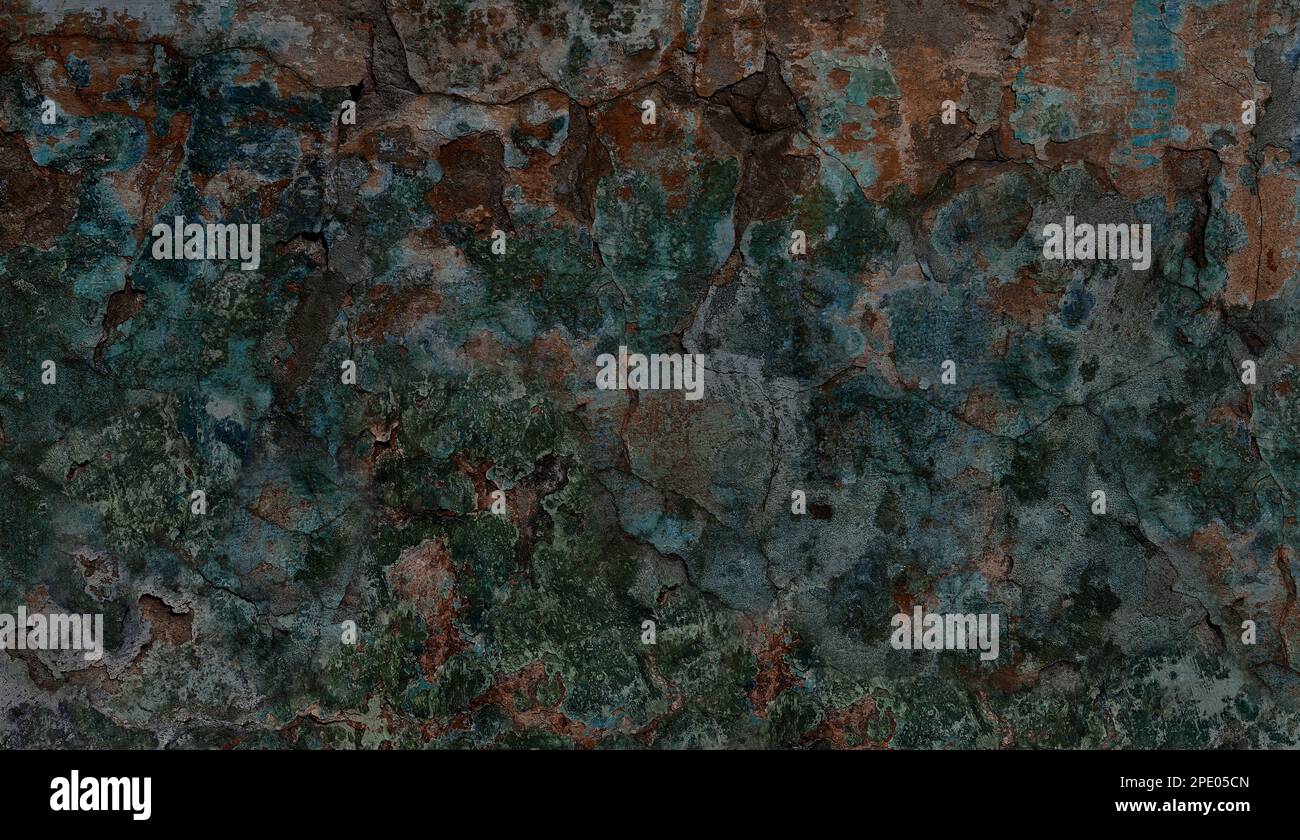 dark plaster wall with paint flakes for background Stock Photo - Alamy