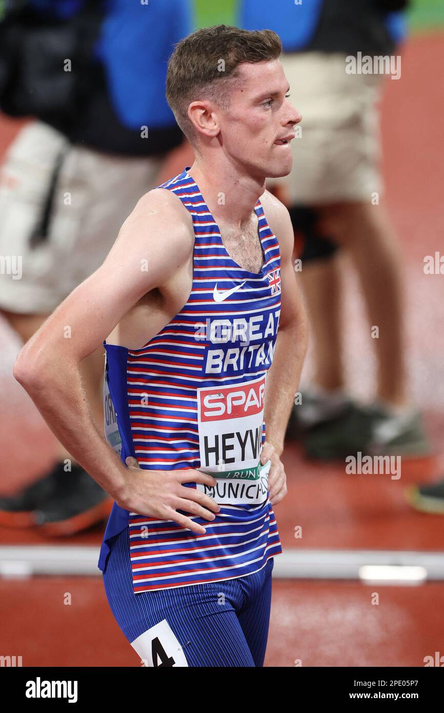 Jake HEYWARD after the 1500m Final at the European Athletics ...