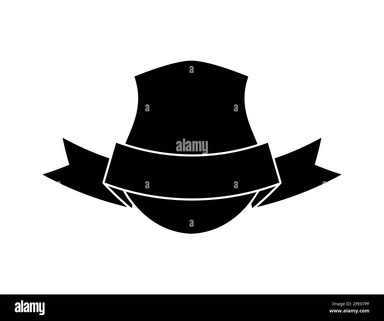 Police shield black shape. Heraldic shields blank emblems. Security ...