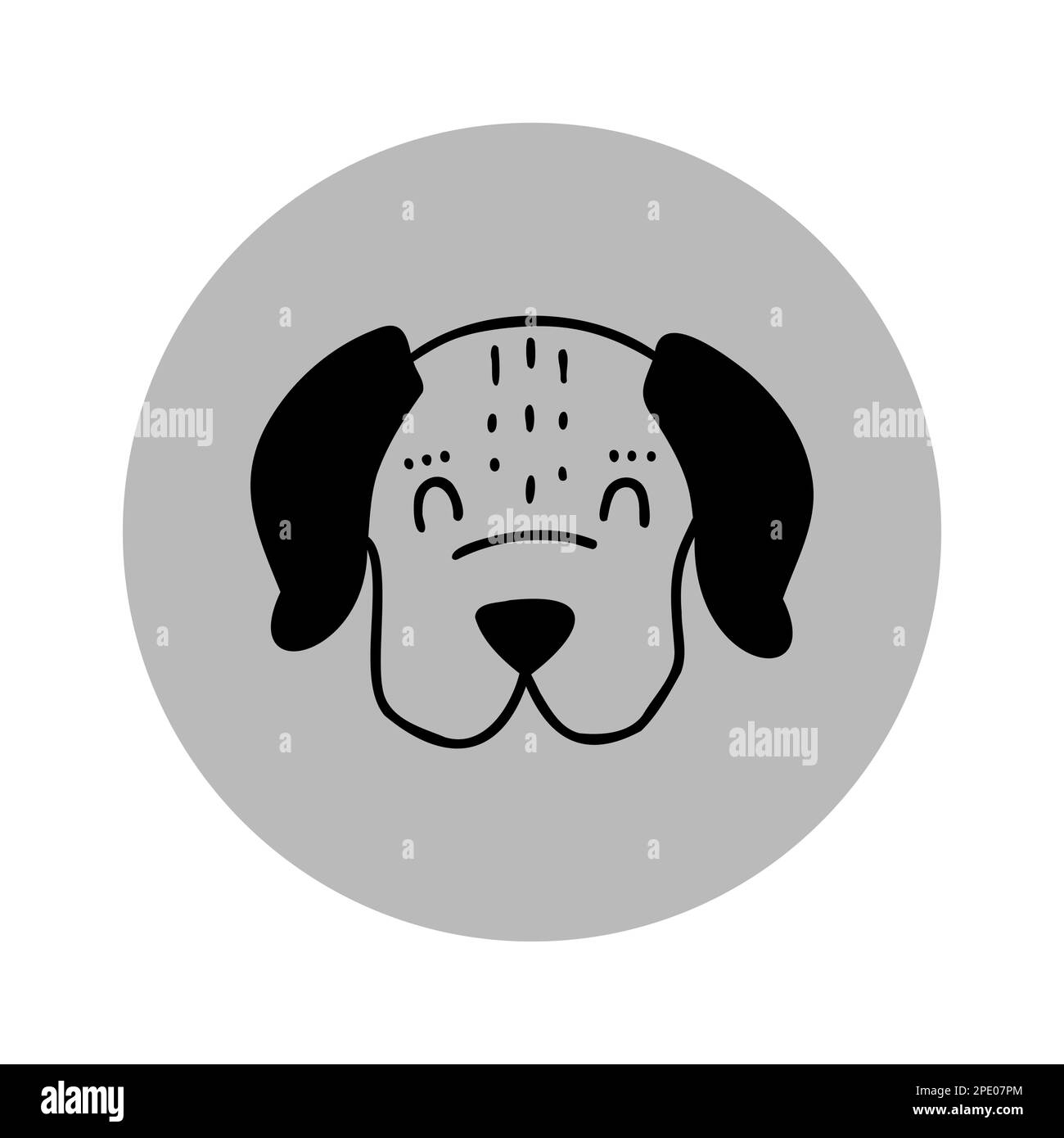 Highlight covers. Dog collection. Round icons for social media stories ...