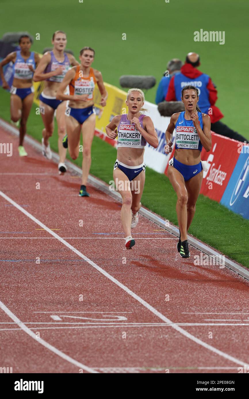 Calli THACKERY in the 5000m Final at the European Athletics ...