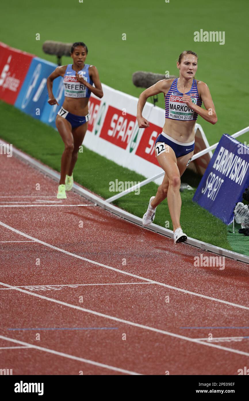 Amy-Eloise MARKOVC during the Women's 5000m Final at the European ...