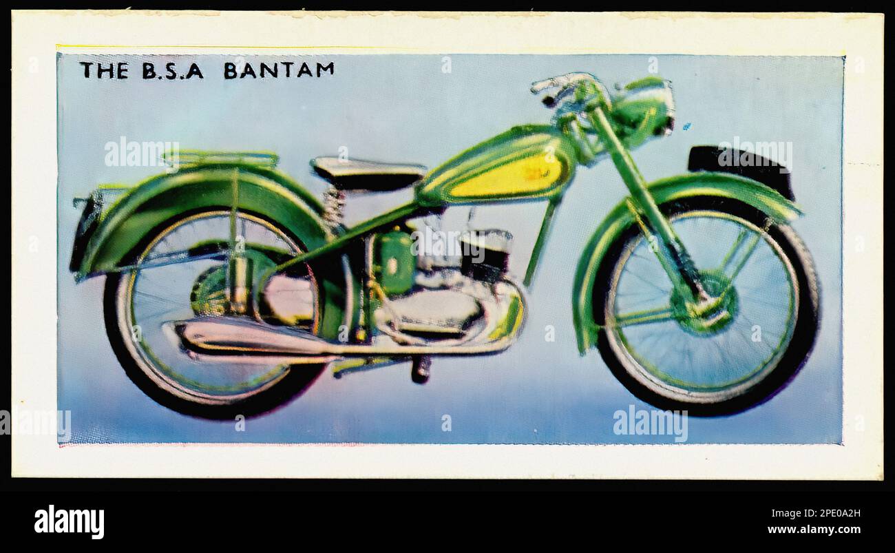 BSA Bantam - Vintage Tradecard Stock Photo - Alamy