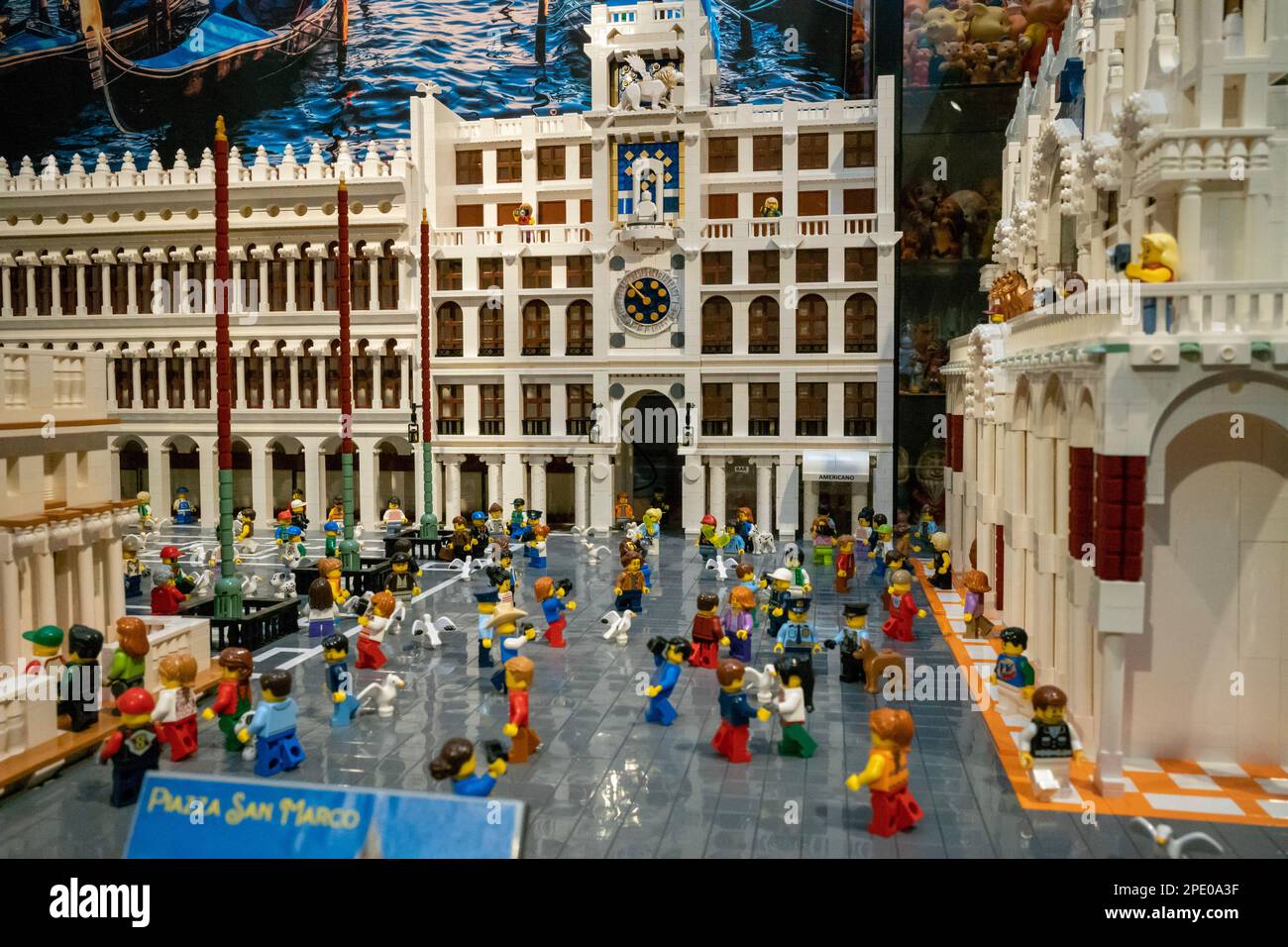 Venice, Italy, 15th March 2023 Unveiling of the largest LEGO creation ...