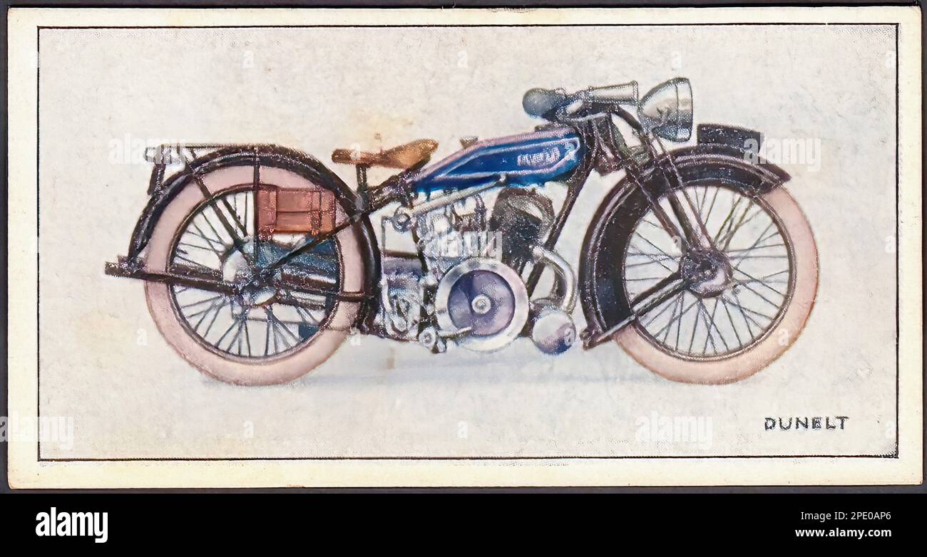 Dunelt - Vintage Cigarette Card Stock Photo - Alamy