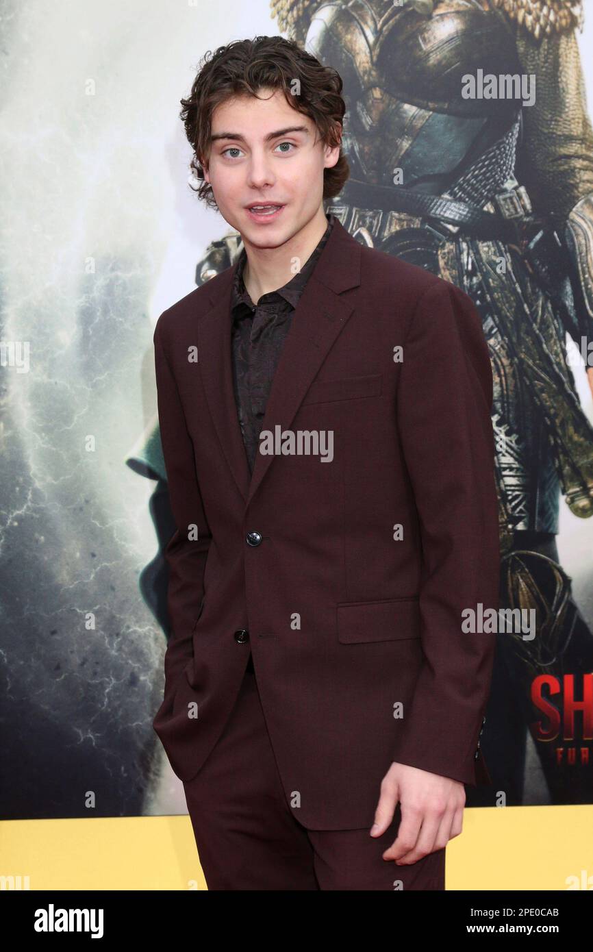 Carson MacCormac at arrivals for SHAZAM! FURY OF THE GODS Premiere ...