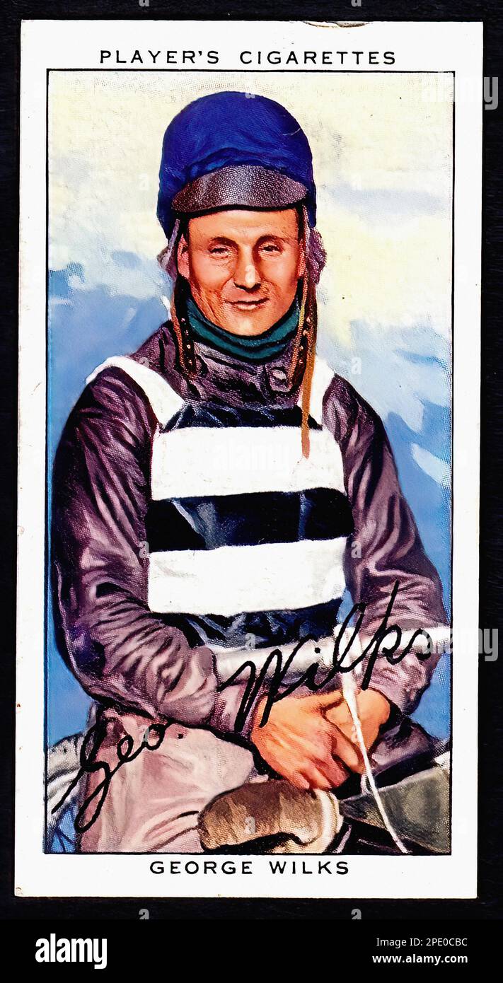 Portrait of George Wilks - Vintage Cigarette Card Stock Photo - Alamy